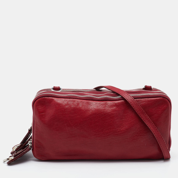 Dolce & Gabbana | Bags | Dg Red Leather Top Zip Camera Crossbody Bag ...